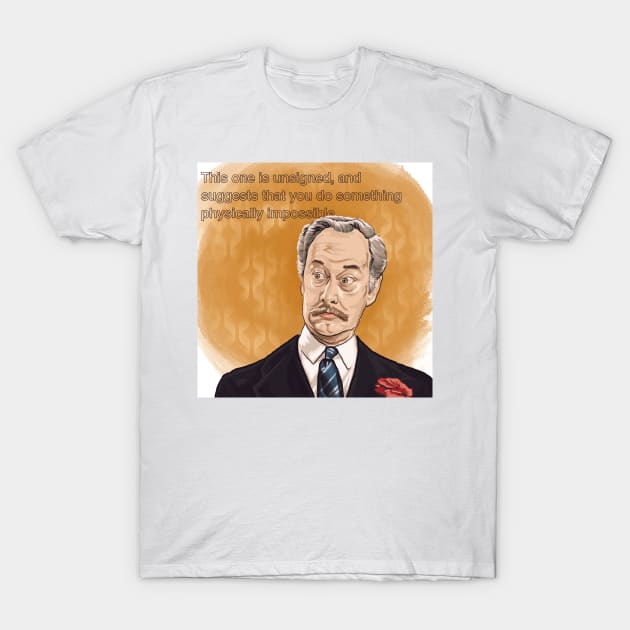 Captain Peacock Aybs Are You Being Served Sir Are You Being Served T Shirt Teepublic